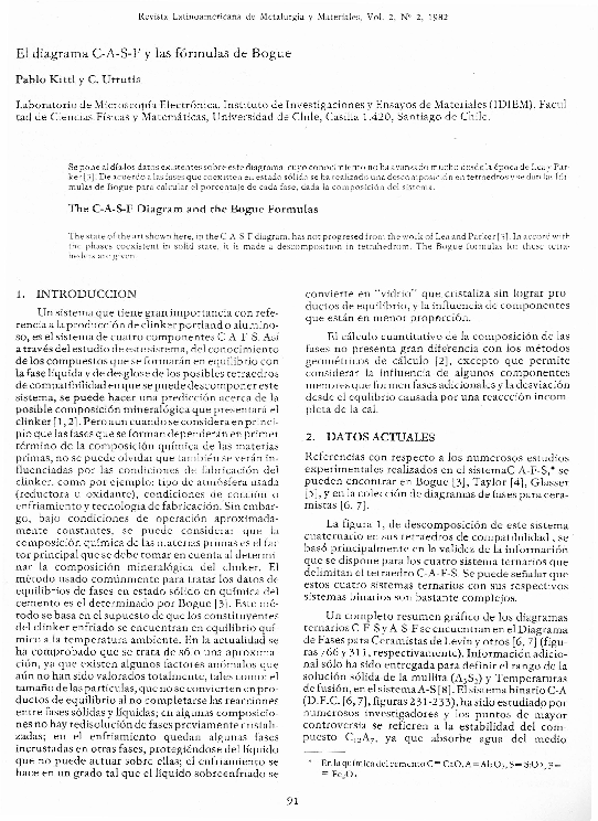 (PDF) El diagrama C-A-S-F y las fórmulas de Bogue