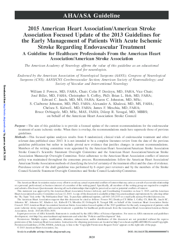 (PDF) Guidelines for the Early Management of Patients With Acute ...
