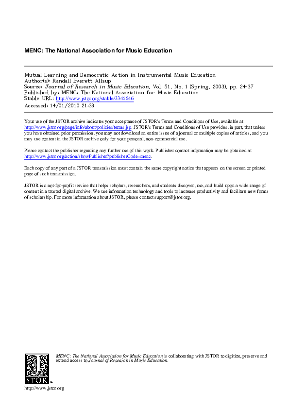 (PDF) MENC: The National Association for Music Education