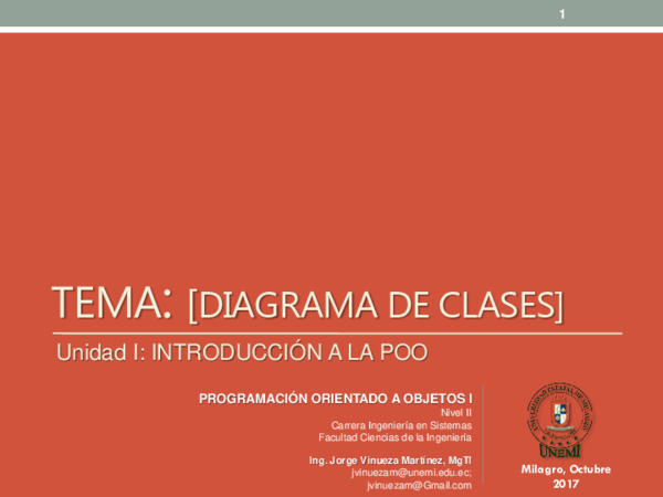 (PDF) Unidad I: INTRODUCCIÓN A LA POO TEMA: [DIAGRAMA DE CLASES