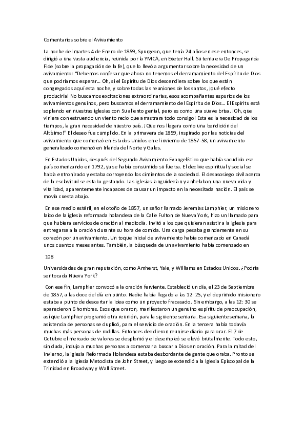 (DOC) Comentarios sobre el Avivamiento | Paula Delgado - Academia.edu