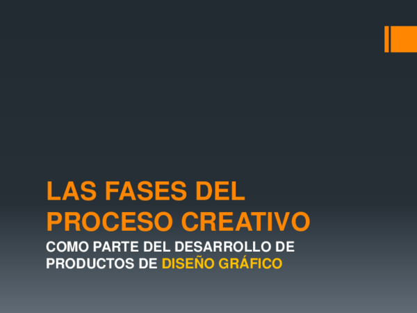 (PPT) LAS FASES DEL PROCESO CREATIVO