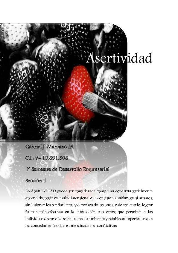 (PDF) Asertividad segun Gabriel Marcano | Gabriel Marcano - Academia.edu