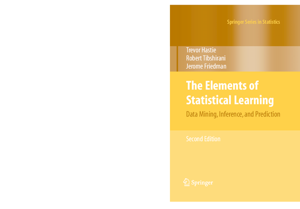 the elements of statistical learning: data mining