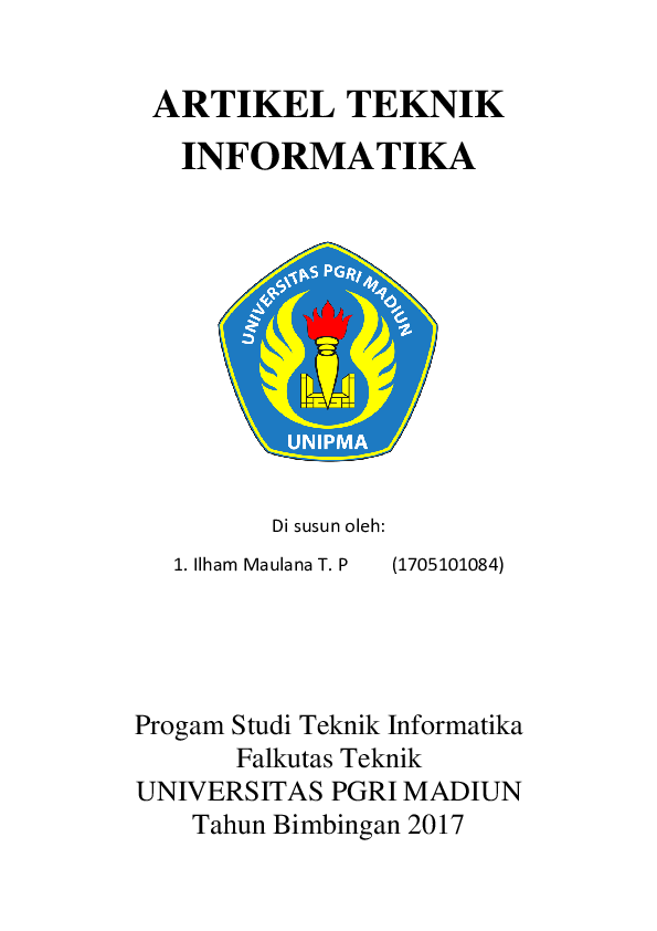 (DOC) ARTIKEL TEKNIK INFORMATIKA | Ilham Maulana T.P - Academia.edu