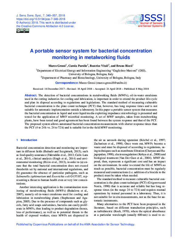 (PDF) A portable sensor system for bacterial concentration monitoring ...