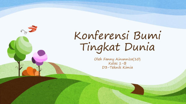 (PPT) KTT Bumi tingkat dunia tentang lingkungan