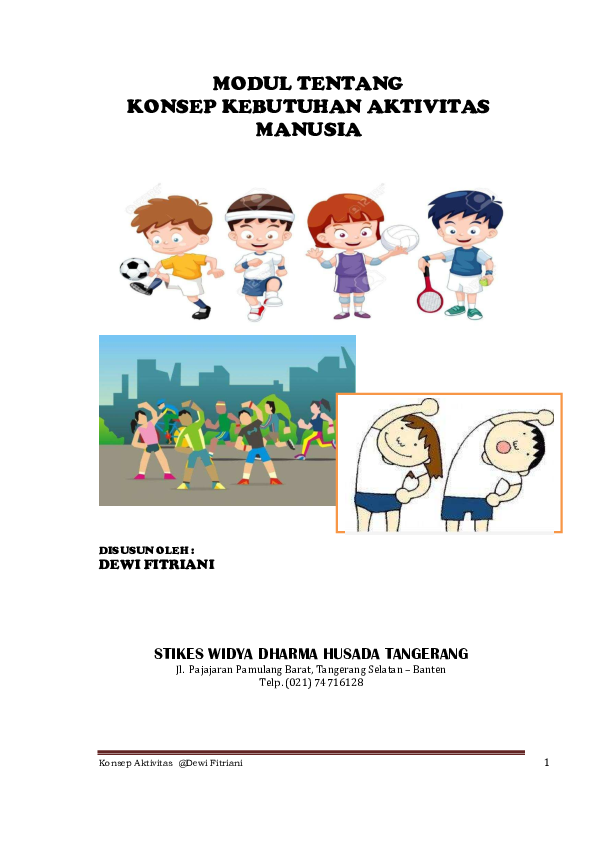 (PDF) Konsep Aktivitas @Dewi Fitriani MODUL TENTANG KONSEP KEBUTUHAN ...