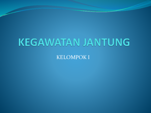 (PPT) KEGAWATAN JANTUNG | Ratih Praseti Yanti - Academia.edu
