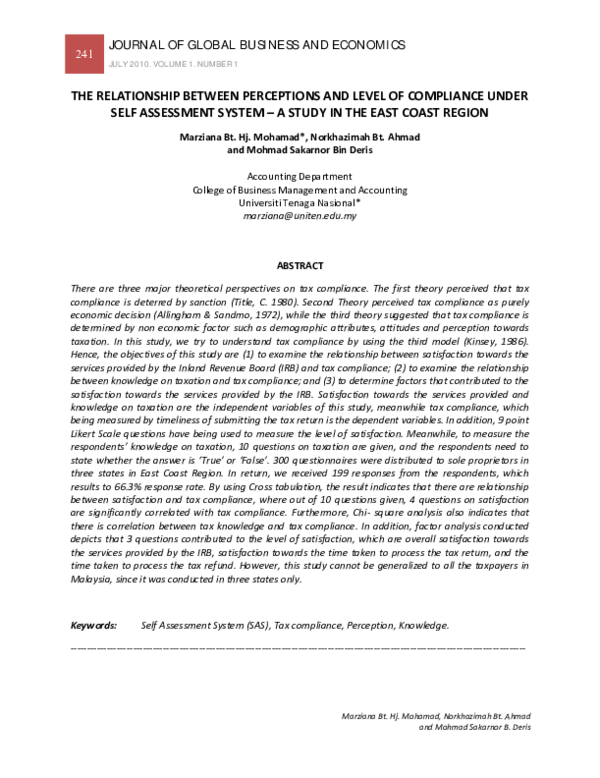 (PDF) The Relationship Between Perceptions And