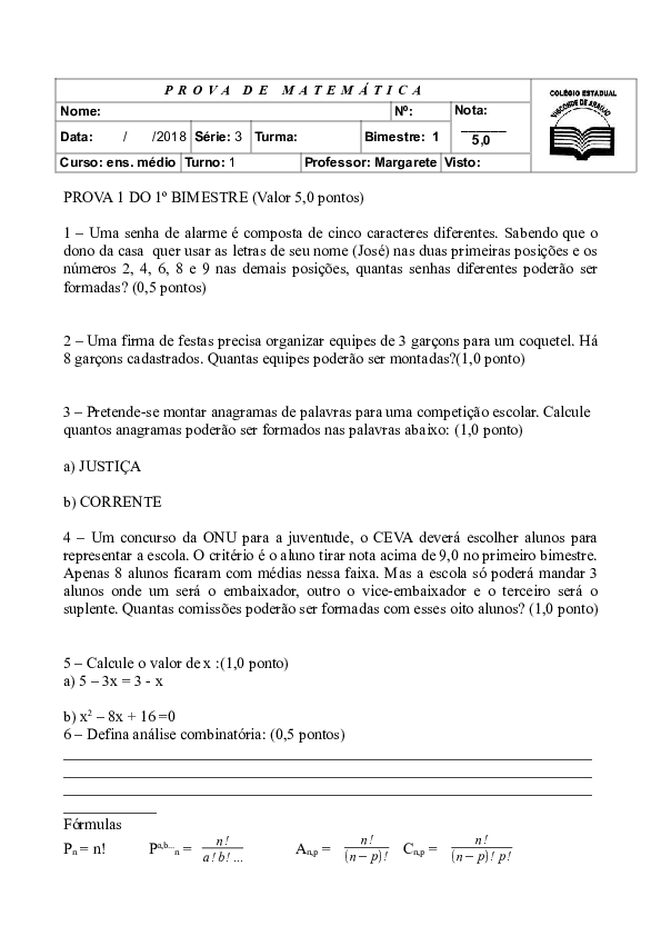 Prova De Matematica Exame 2025 Prova Final De Matemática 9.º Ano,