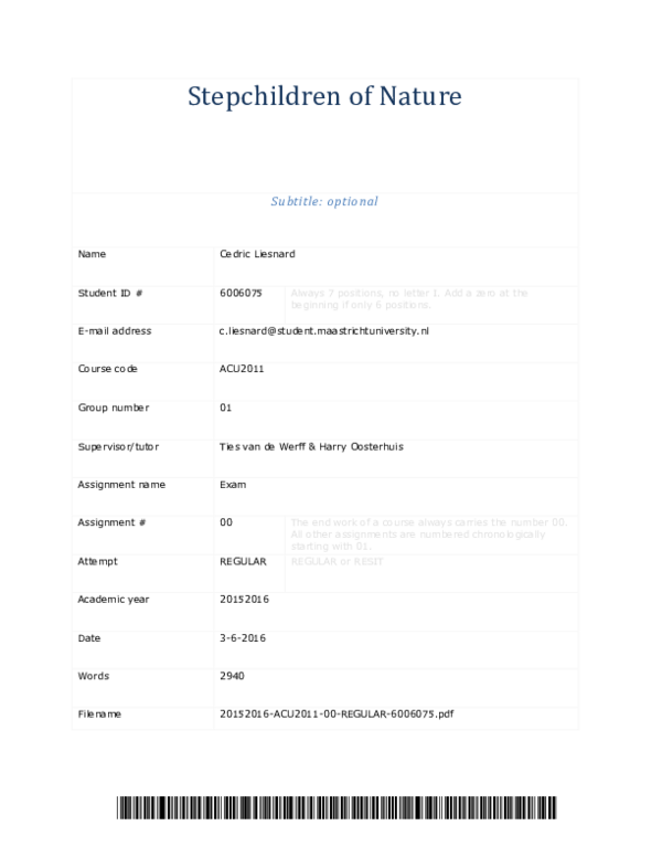 (PDF) [Book Review] Harry Oosterhuis - Stepchildren of Nature