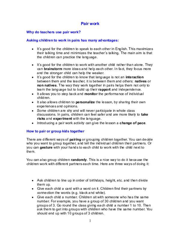 (DOC) Pair work