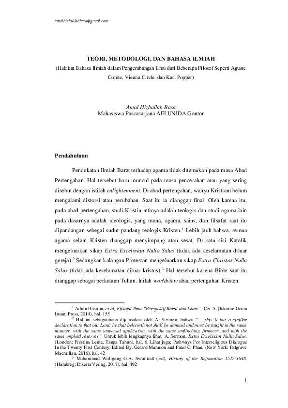 (DOC) TEORI, METODOLOGI DAN BAHASA ILMIAH.docx