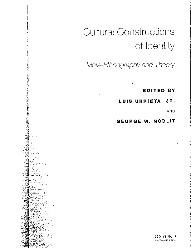 (PDF) Cultural Identity Theory and Education: What we have learned ...