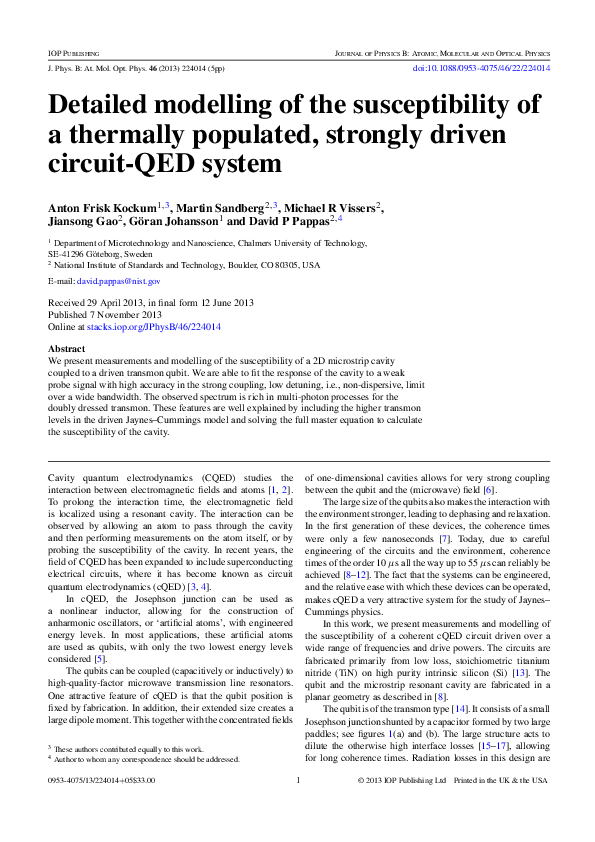 (PDF) J Phys B Susceptibility | David Pappas - Academia.edu