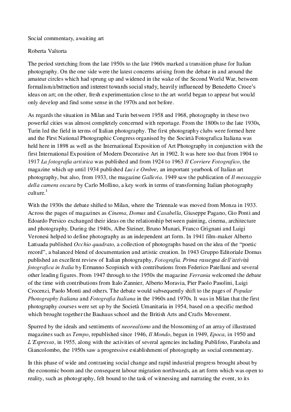 (PDF) Social commentary. Awaiting Art, 2008