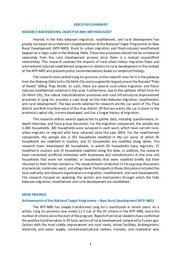 (PDF) Assessing the Impact of Rural-Urban Migration and Environment ...