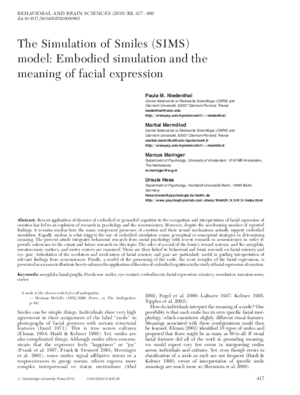 (PDF) No mirrors for the powerful: Why dominant smiles are not ...