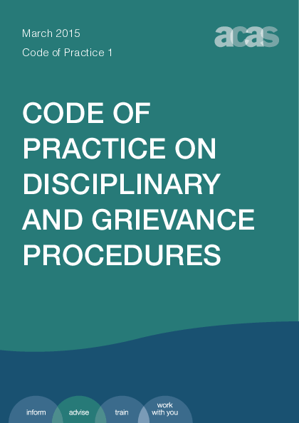 (PDF) CODE OF PRACTICE ON DISCIPLINARY AND GRIEVANCE PROCEDURES