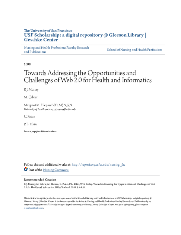 (PDF) Towards addressing the opportunities and challenges of Web 2.0 ...