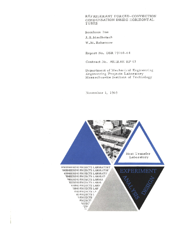 (PDF) REFRIGERANT FORCED-CONVECTION CONDENSATION INSIDE HORIZONTAL TUBES