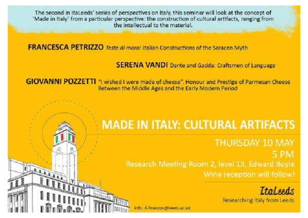 (PDF) Made in Italy: Cultural Artifacts - ItaLeeds Seminar Series