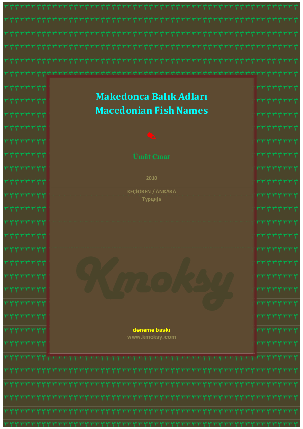 (PDF) Macedonian Fish Names 2010