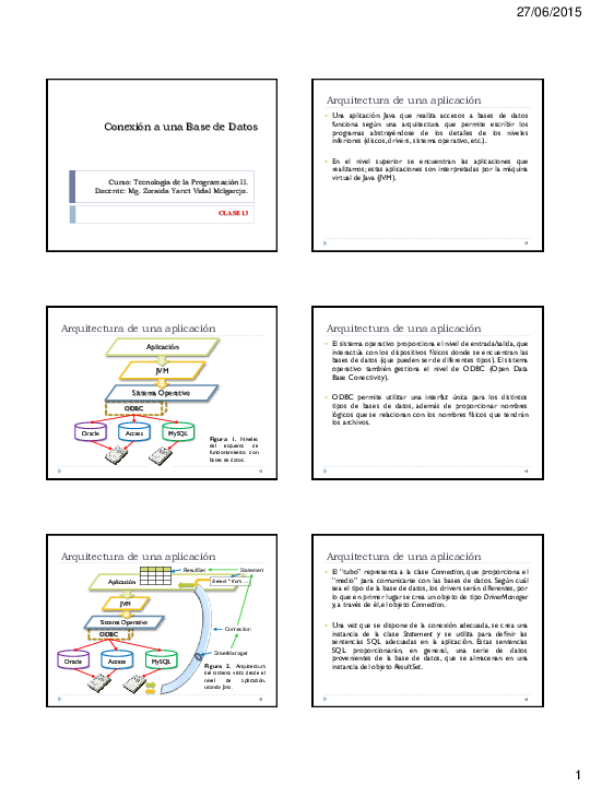(PDF) Conexión a una Base de Datos