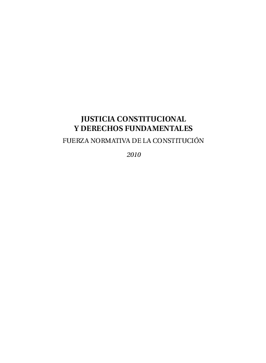 (PDF) JUSTICIA CONSTITUCIONAL Y DERECHOS FUNDAMENTALES