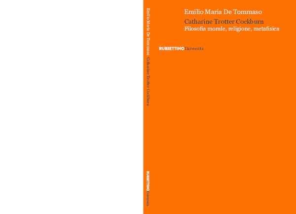 (PDF) De Tommaso, Emilio Maria (2018) - Catharine Trotter Cockburn ...
