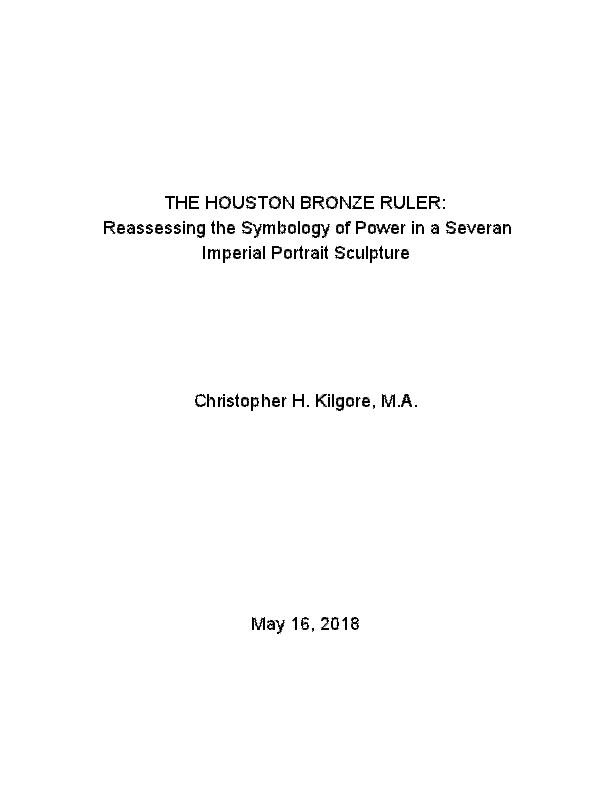 (PDF) THE HOUSTON BRONZE RULER: Reassessing the Symbology of Power in a ...