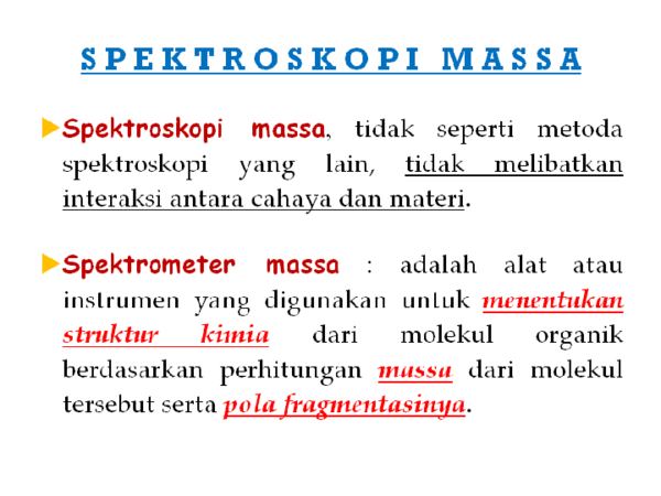 (PPT) Spektrometri massa