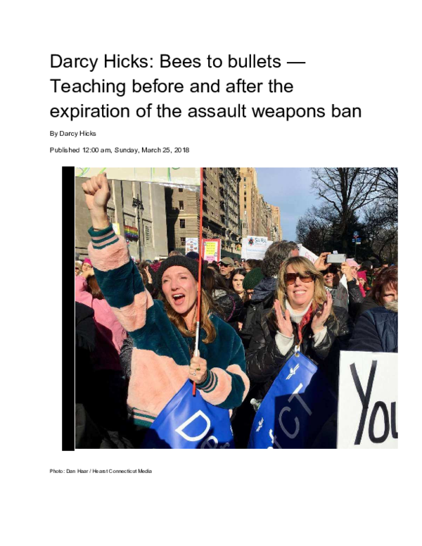 (PDF) Darcy Hicks Bees to bullets Teaching before and after the ...