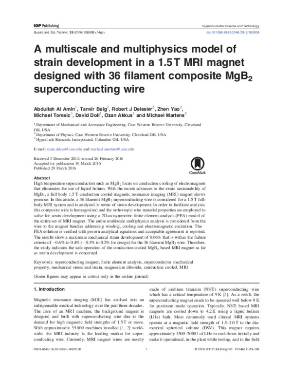 (PDF) A multiscale and multiphysics model of strain development in a 1 ...