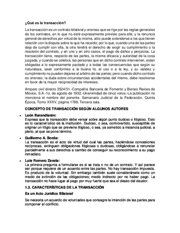 (DOC) Qué es la transacción