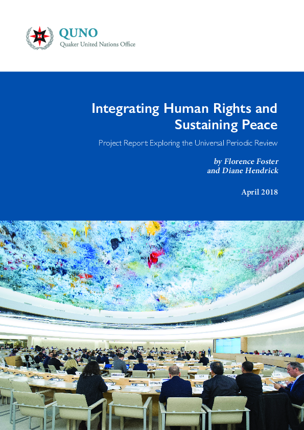 (PDF) Integrating Human Rights and Sustaining Peace