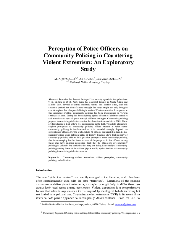 (DOC) Community Policing vs Problem Solving Policing. | Howard Smith - Academia.edu
