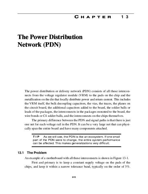 (PDF) The Power Distribution Network (PDN