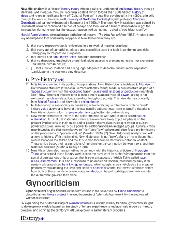 (DOC) New historicism