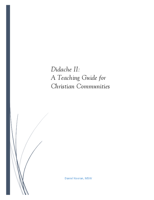 (PDF) Didache II: A Teaching Guide for Christian Communities