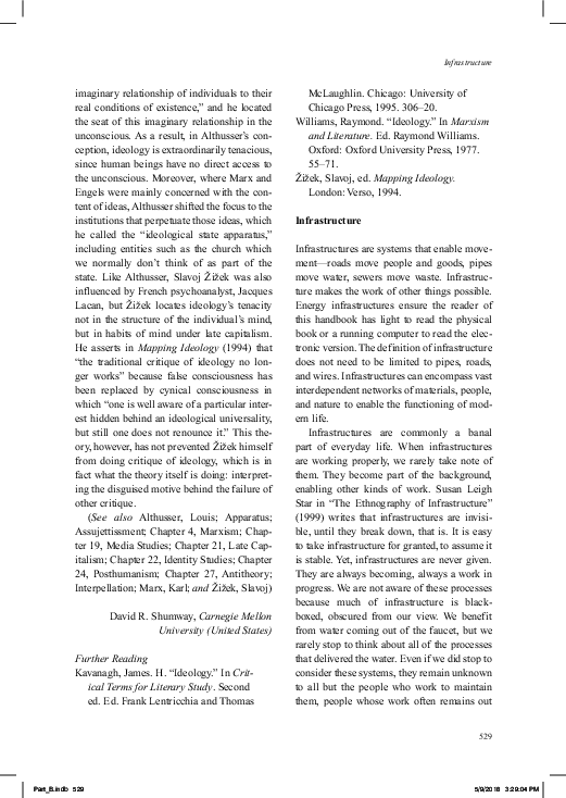 (PDF) Infrastructure, in The Bloomsbury Handbook of Literary and ...