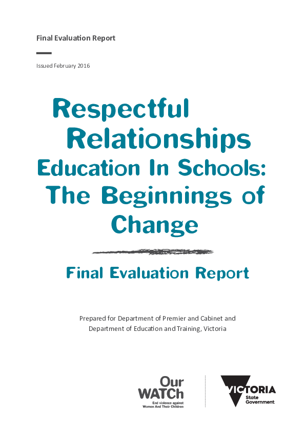 (PDF) Final Evaluation Report The Beginnings of Change Final Evaluation ...
