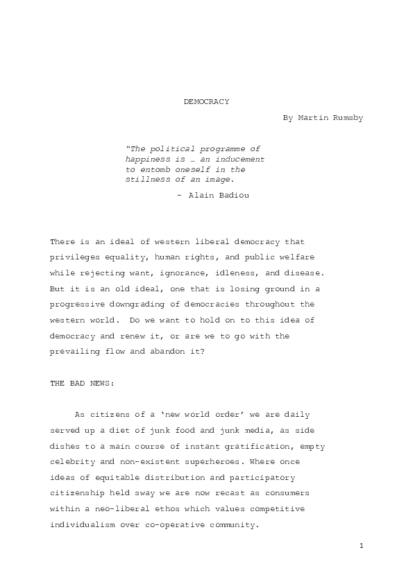 (DOC) Democracy