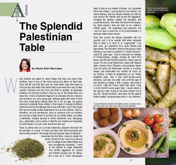 (PDF) The Splendid Palestinian Table