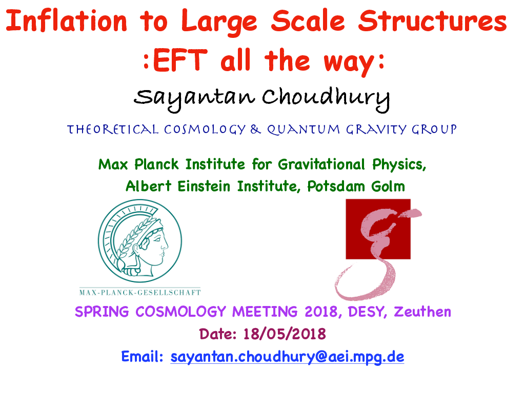 (PDF) Inflation to Large Scale Structures :EFT all the way