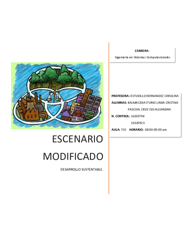 (DOC) ESCENARIO MODIFICADO