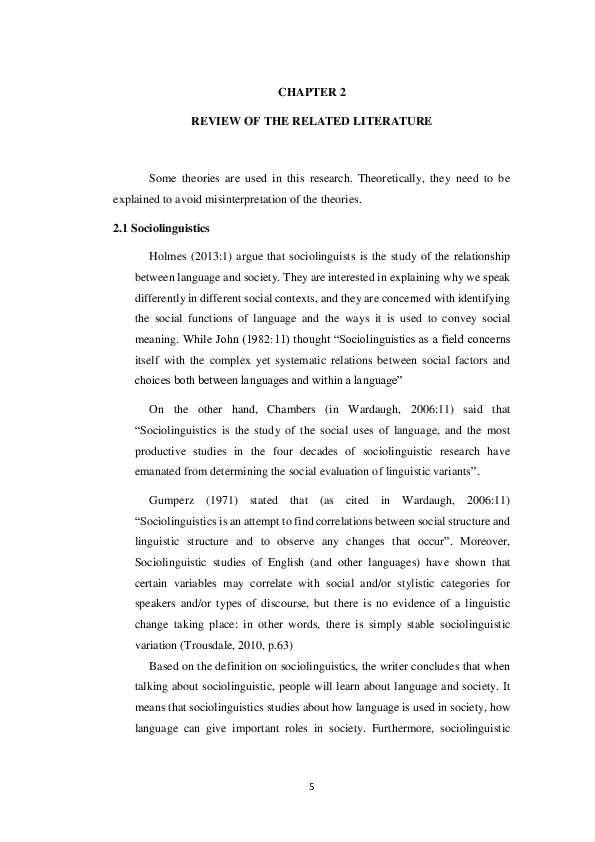 (PDF) CHAPTER 2 REVIEW OF THE RELATED LITERATURE | ebi Karepesina ...