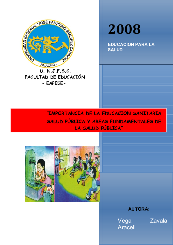 (PDF) EDUCACION PARA LA SALUD AUTORA: " IMPORTANCIA DE LA EDUCACION ...
