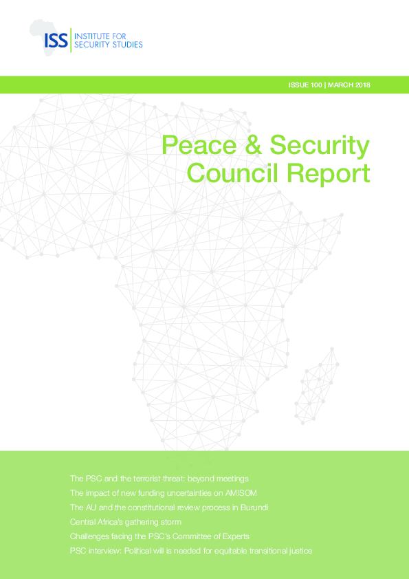 (PDF) Peace and Security Council Report, Issue 100